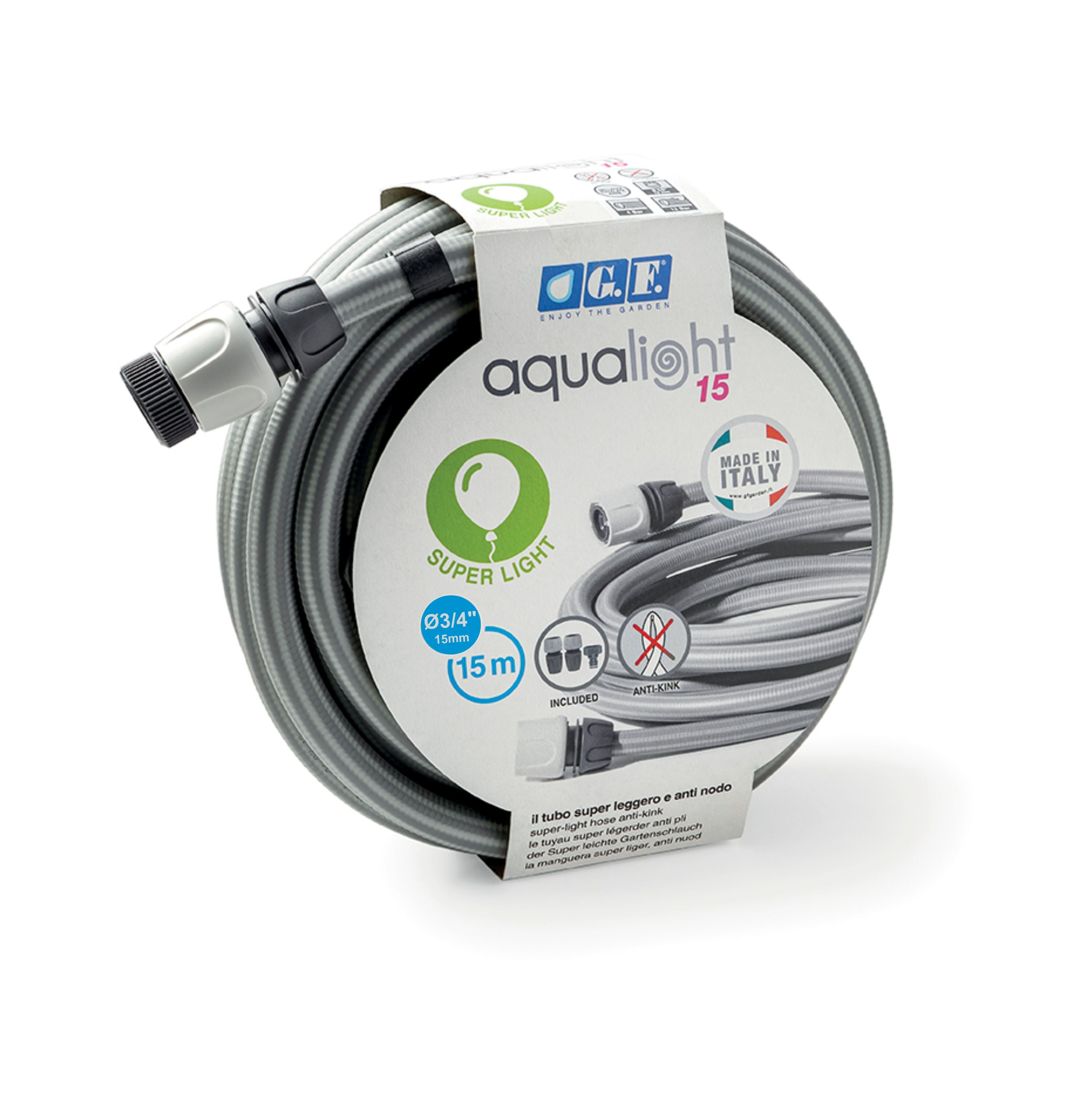 GF Unconventional Gardening - AQUALIGHT - Hose Kit 15m - 3/4" – RED RHINO