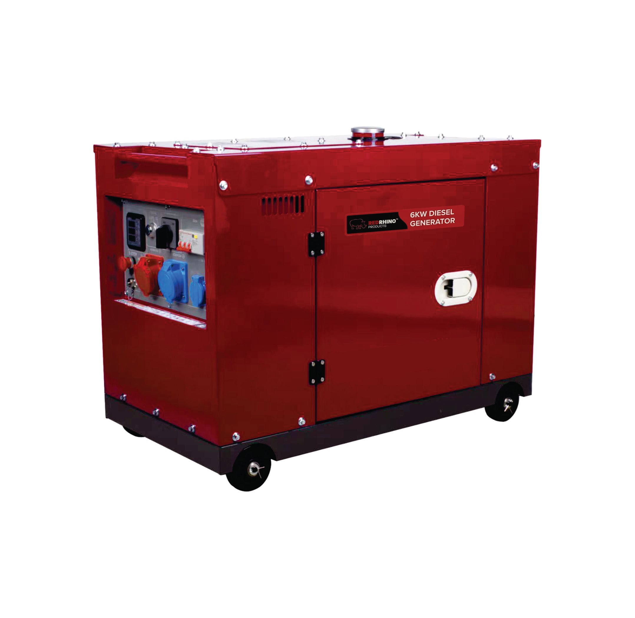 Red Rhino - 6.5kW Diesel Generator - 8.0KVA - Single phase / Three pha ...