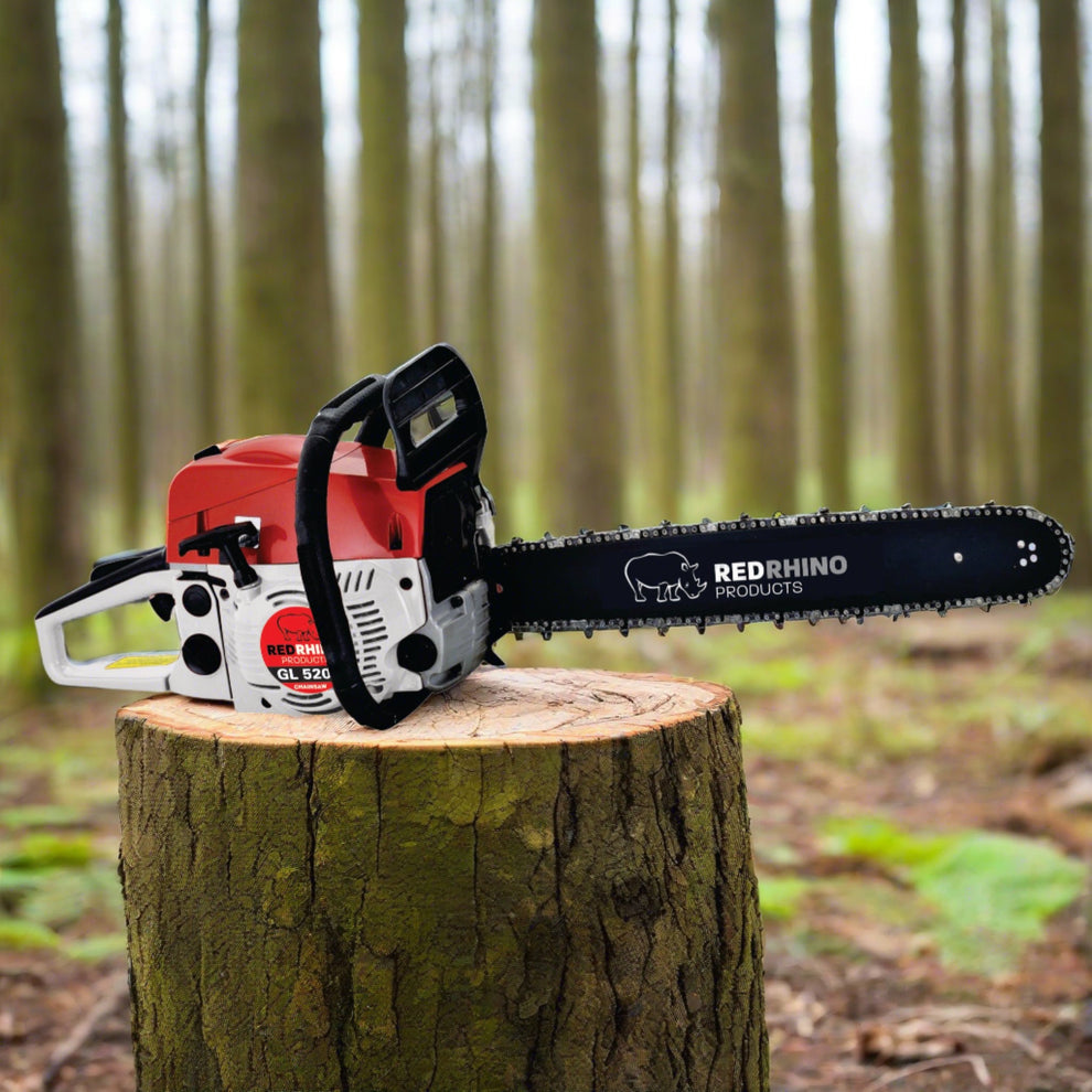 Red Rhino Petrol Chainsaw 52cc | Outdoor Power Tools | Garden Chainsaw ...