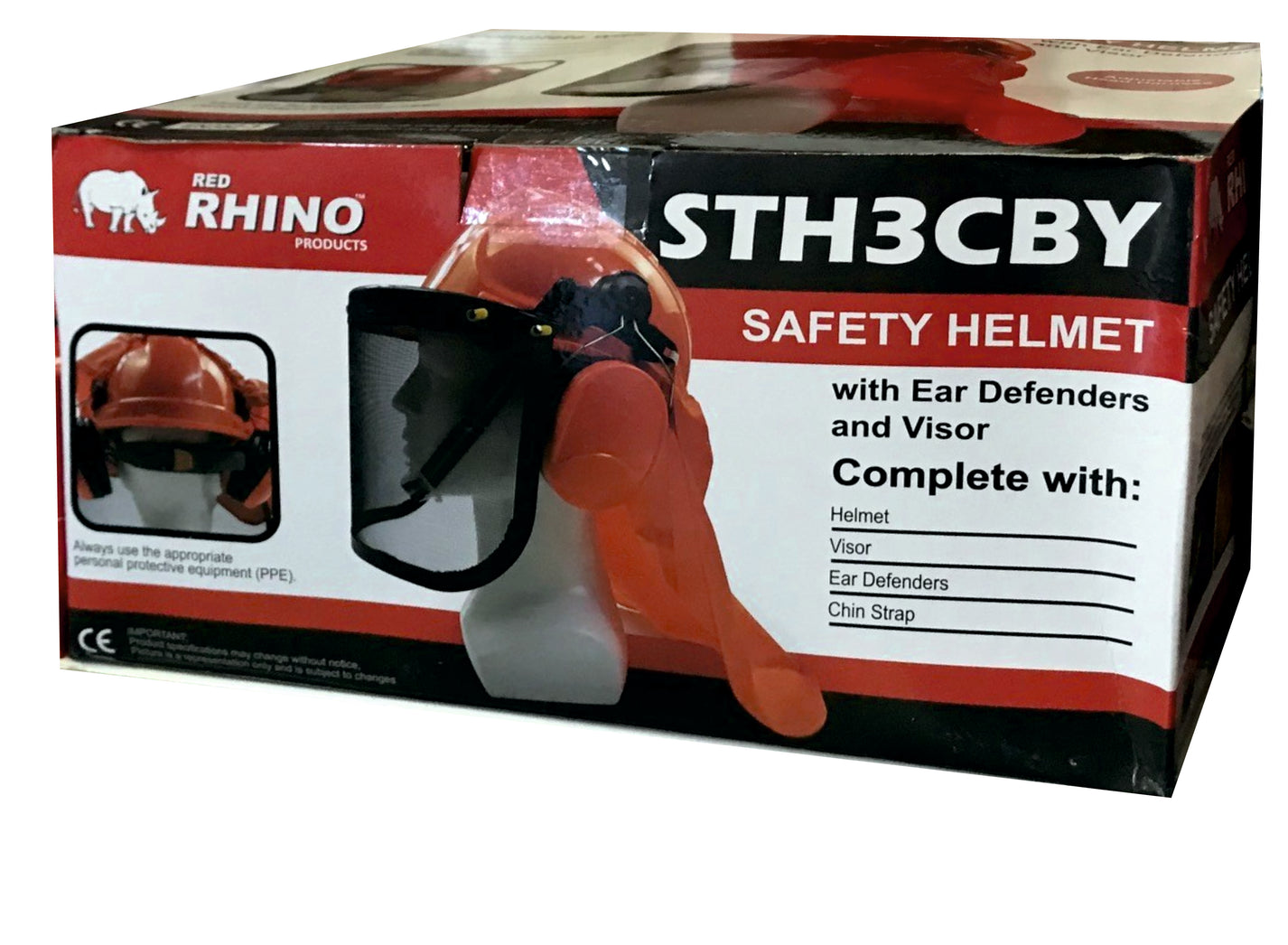 Red Rhino Helmet with Ear Muffs | Gardening safety – RED RHINO