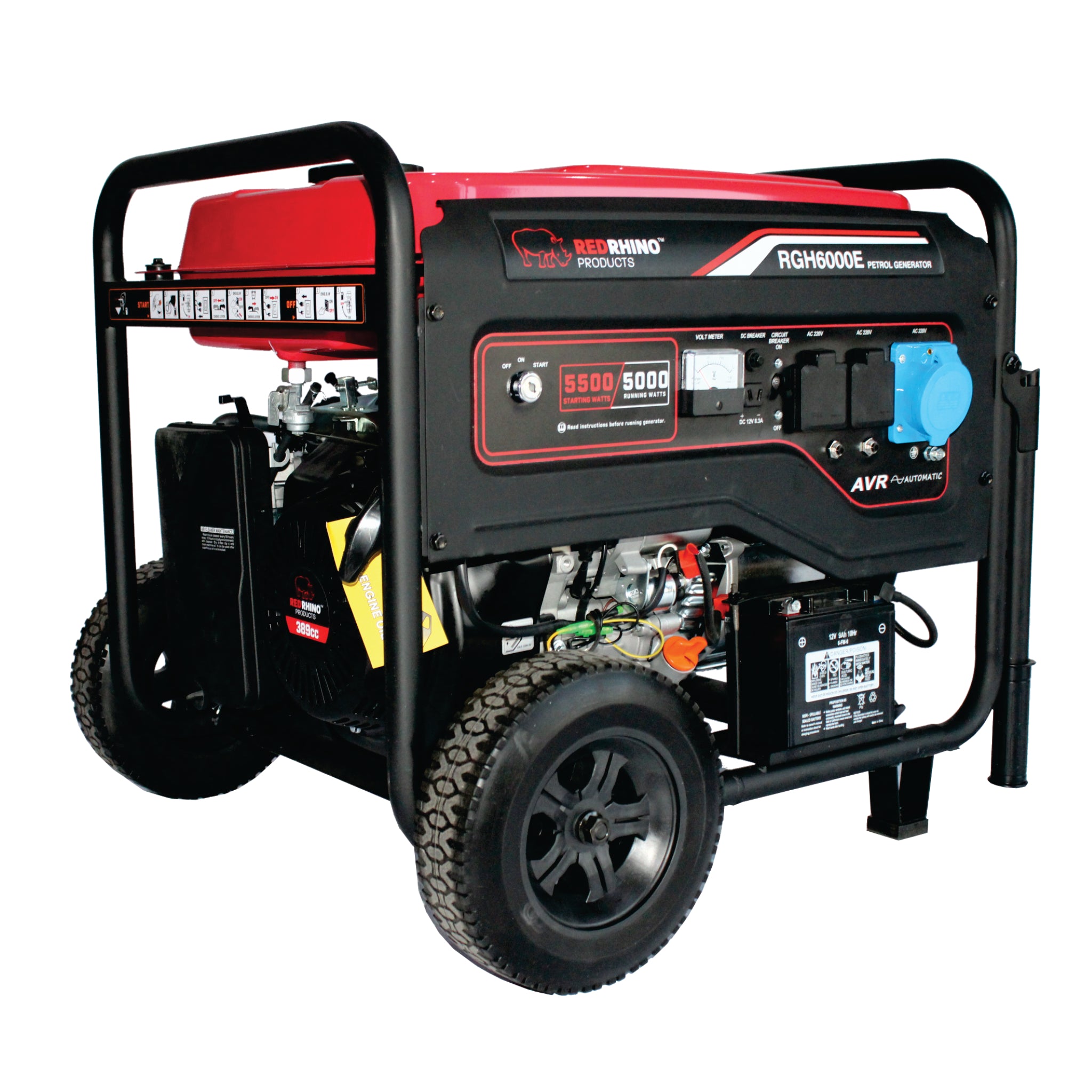 Red Rhino 5.5kW Petrol Generator (6.8KVA) | Generator for House ...