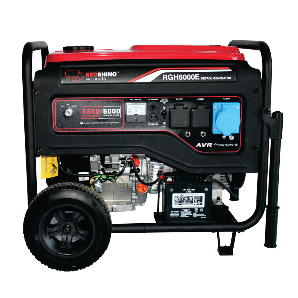 Red Rhino 5.5kW Petrol Generator (6.8KVA) | Generator for House ...