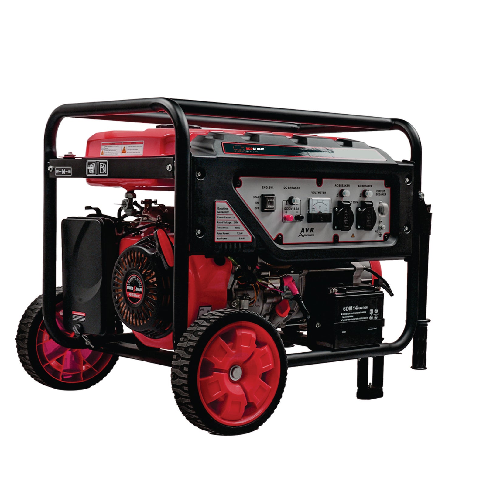Red Rhino 8.0KW Dual Fuel Generator (LP Gas) | Generator for House ...